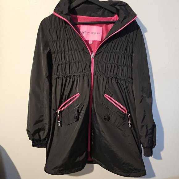 Betsey Johnson | Jackets & Coats | Betsey Johnson Windbreaker Rain Coat ...